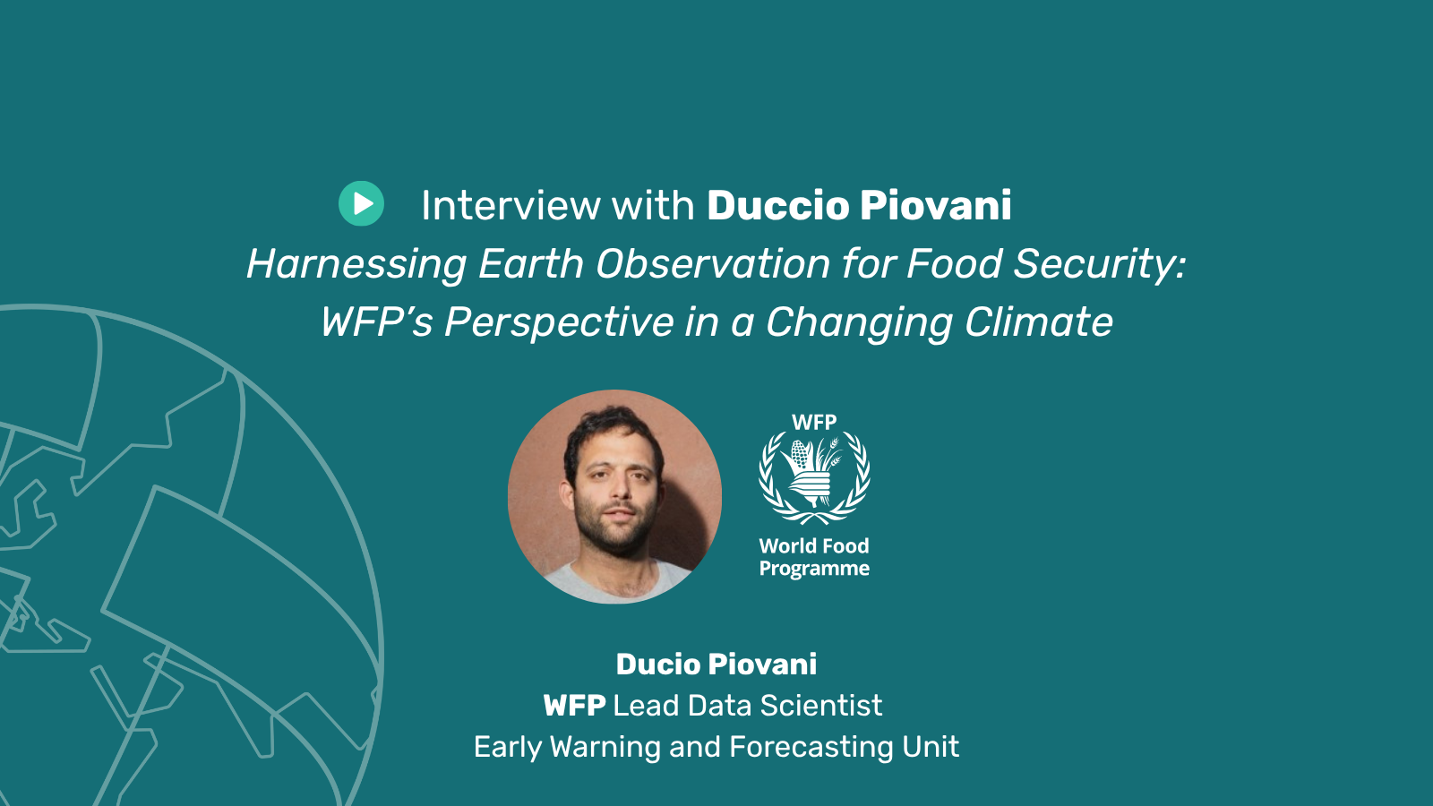 ThinkingEarth Talks: World Food Programme - ThinkingEarth