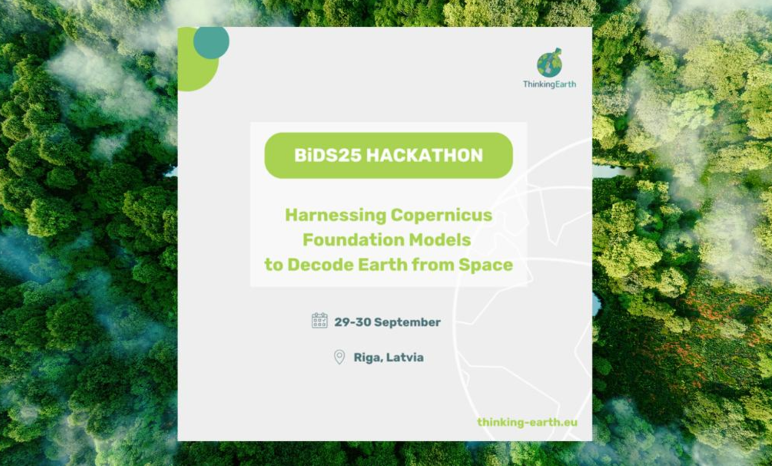 ThinkingEarth Hackathon: Shaping the Future of AI for Earth - ThinkingEarth